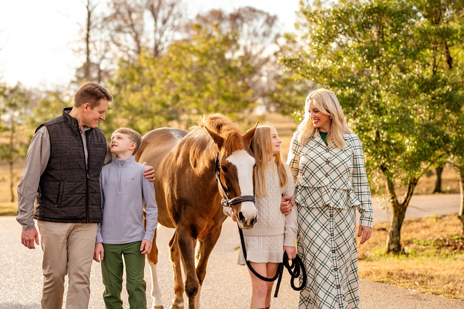 Olivia and Pumpkin - Equestrian Family Photo